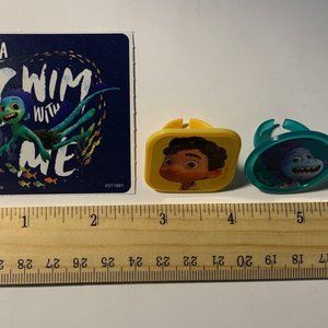 Disney | Toys | Disney Luca Figure Set Of With 2 Stickers And 2 Rings ...